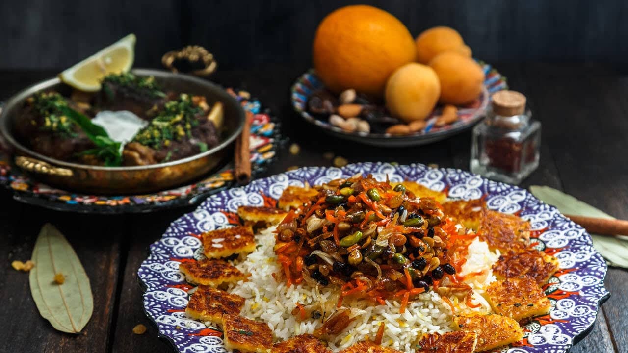 Shirin Polo: Sweet And Aromatic Persian Rice Pilaf
